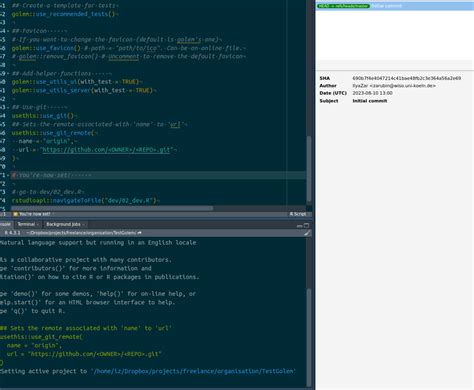 Move `usegit` To Bottom To Commit All At Once In `dev01startr