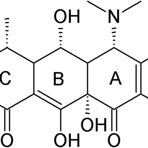 Structure Of Doxycycline Molecule Download Scientific Diagram