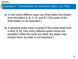 Section Permutations And Combinations PPT
