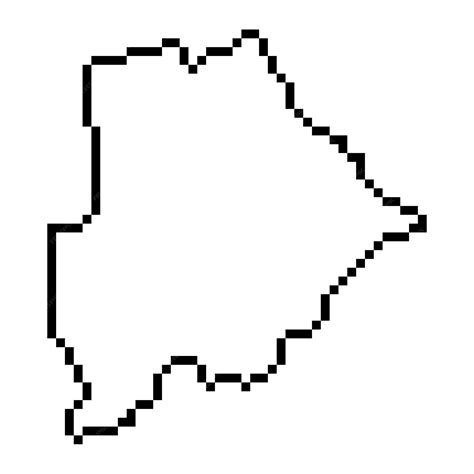 Premium Vector Pixel Map Of Botswana Vector Illustration