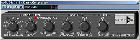 Classic Compressor Freeware Kjaerhus Audio Audiofanzine