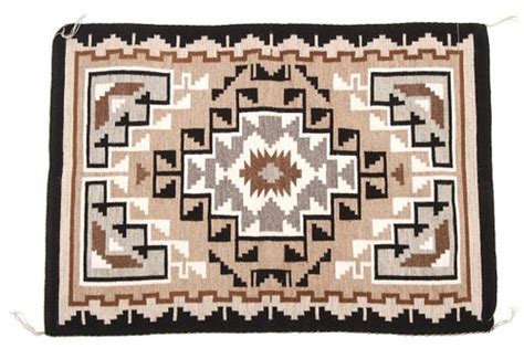 Navajo Two Grey Hills Rug By Isabel Yazzie Rare Sold At Auction On 15th January North American