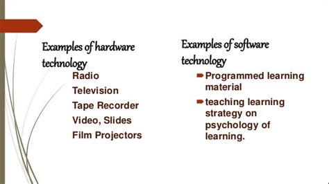 examples of hardware and software approaches in educational technology