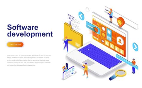 Premium Vector Business Startup Modern Flat Design Isometric Concept