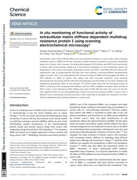 Pdf In Situ Monitoring Of Functional Activity Of Extracellular Matrix Stiffness Dependent
