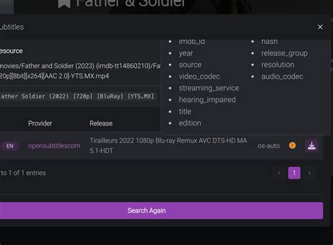 Incomplete Selection Or Info Screen · Issue 2167 · Morpheus65535bazarr · Github