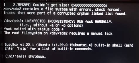 Boot Kicked To Initramfs After Rebooting For No Reason Ask Ubuntu