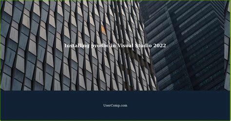 Installing Pyodbc As An Include In Visual Studio
