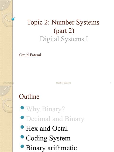 Iti1100s2023 2 Numbersystems Part2 Pdf Naming Conventions Arithmetic