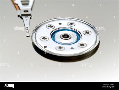 Close Up Of Computer Hard Drive Stock Photo Alamy