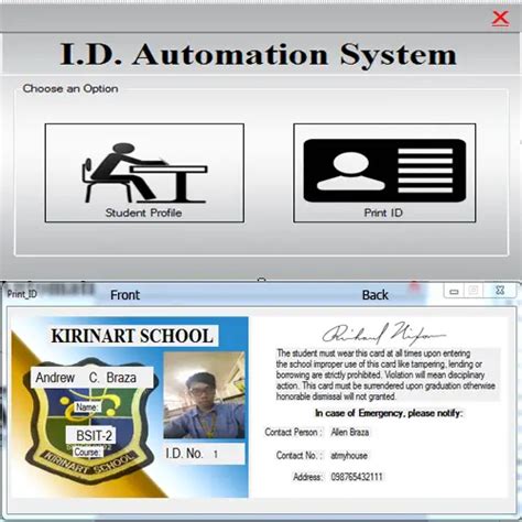 ID Automation System Using Vb Net With Source Code