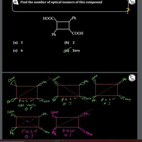 Q Find The Number Of Optical Isomers Of This Compound W O C O C1c C2ccccc