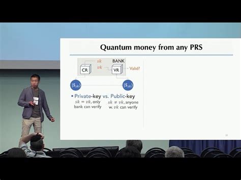 Conference Talks Talk Pseudorandom Quantum States From Theiacr Class Central