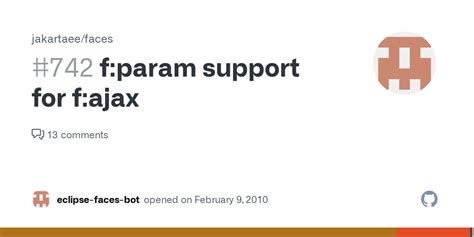 Fparam Support For Fajax · Issue 742 · Jakartaeefaces · Github