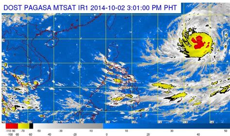 Bagyong Neneng To Enter Philippine Area Of Responsibility Par On Friday Oct 3 2014 Philnews