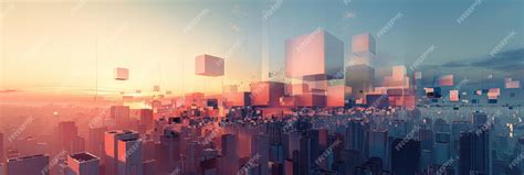 Premium Photo Cityscape With Digital Graph Overlay