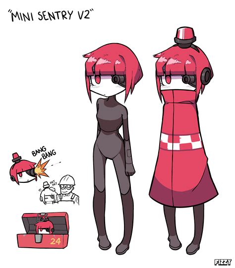 What If Team Fortress 2 Mini Sentry Was Anime Person R Tf2
