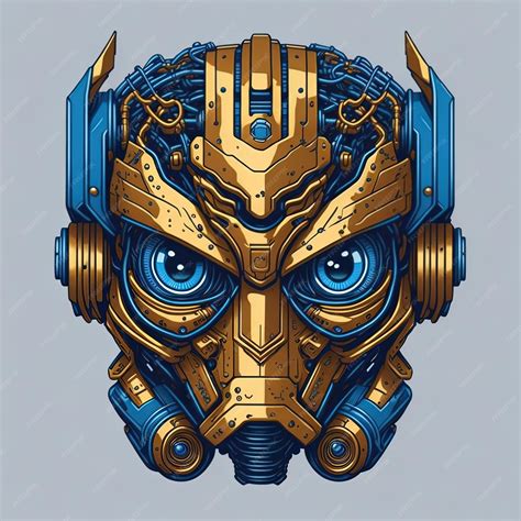 Premium Vector Vector Illustration Terminator Transformers Head Design