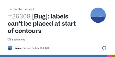 Bug Labels Can T Be Placed At Start Of Contours Issue