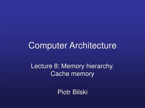 Ppt Computer Architecture Powerpoint Presentation Free Download Id6039932