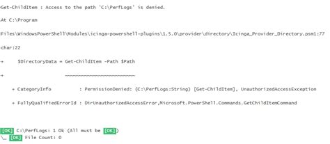 Invoke Icingacheckdirectory Permissiondenied · Issue 196 · Icinga