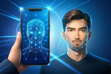 3d Face Recognition Illustration Concept Of Facial Recognition Face Id