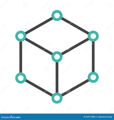 3d Cube Linear Stock Vector Illustration Of Connection 229719480