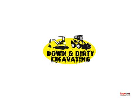 Masculine Bold It Company Logo Design For Down And Dirty Excavating By