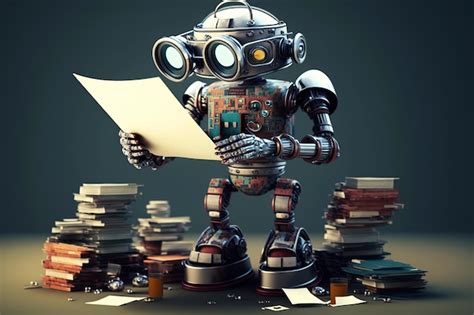 Premium Ai Image Ai Generated Illustrution Robot Solving Analysis