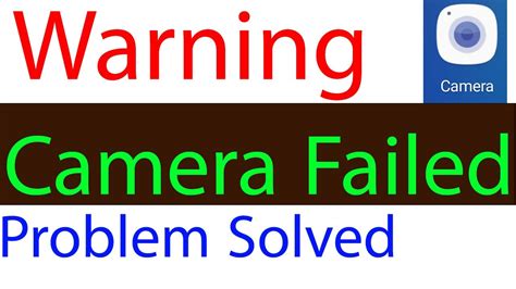 How To Fix Camera Failed Problemhow To Solve Camera Failedcamera Failed Kaisy Banaye Youtube