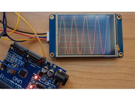 simple scope using nextion display and visuino