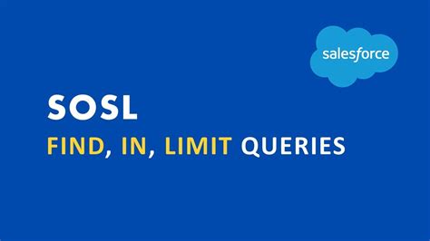 Soslfind In Limit Queries Apex Basics E16 Youtube