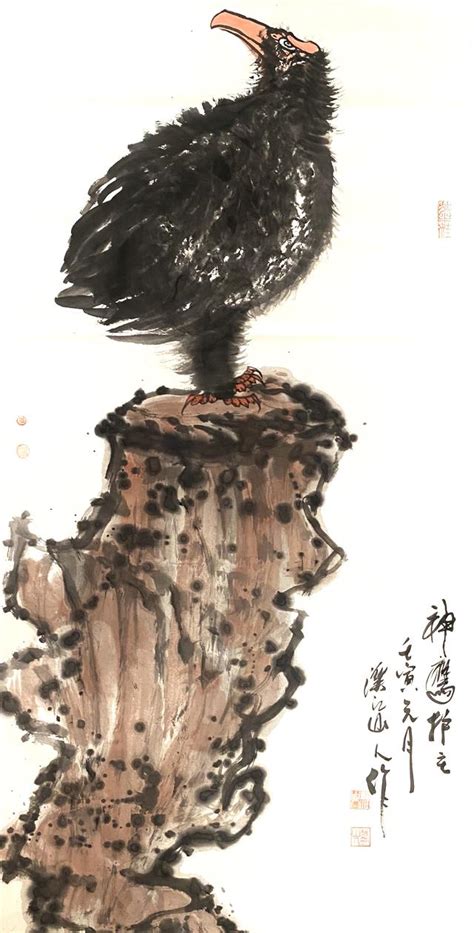 實力畫商備手量藏當代著名國畫朱祖國鷹系列經典作品欣賞 每日頭條