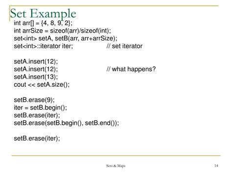 Ppt Sets And Maps Associative Containers Powerpoint Presentation Id