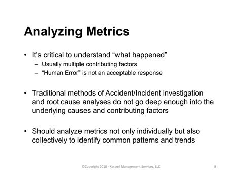 Safety Metrics And Culture Pdf