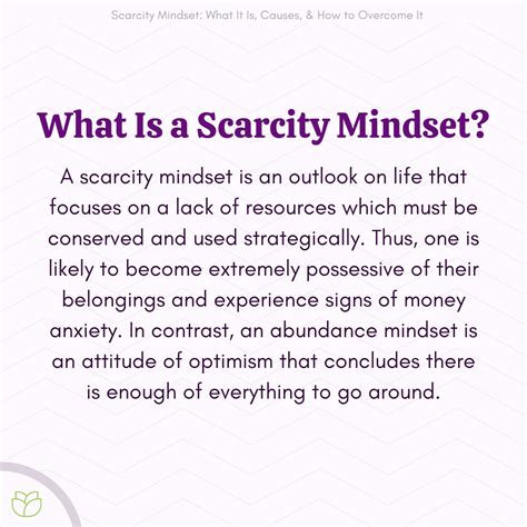 What Is A Scarcity Mentality