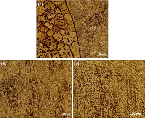 microstructures of the joint fabricated using lower heat input a