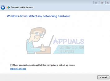 Fix Windows Did Not Detect Any Networking Hardware
