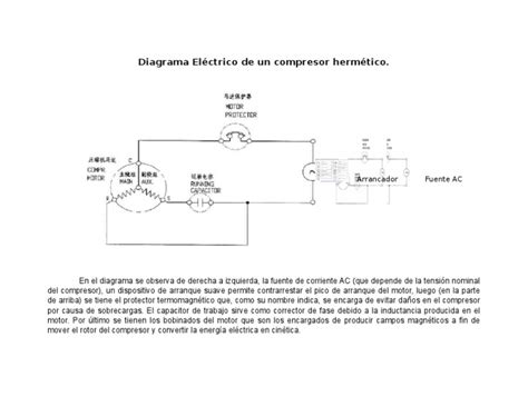 Diagrama De Coneccion Compresor Modelo Tf4clx Hermetico Danf