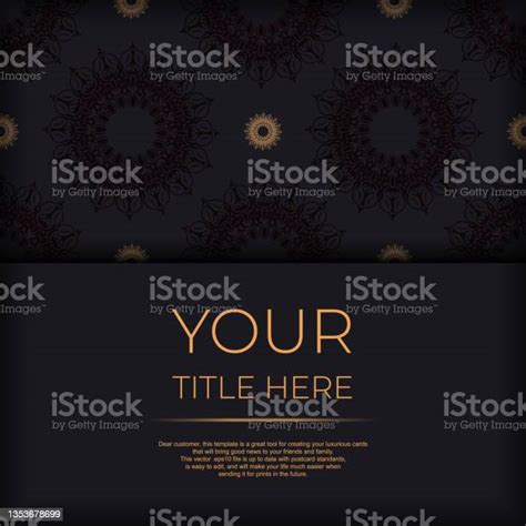 고급스러운 패턴의 스퀘어 엽서 템플릿 블랙 빈티지 장식품이 있는 프린트 레디 초대 디자인 0명에 대한 스톡 벡터 아트 및 기타 이미지 Istock