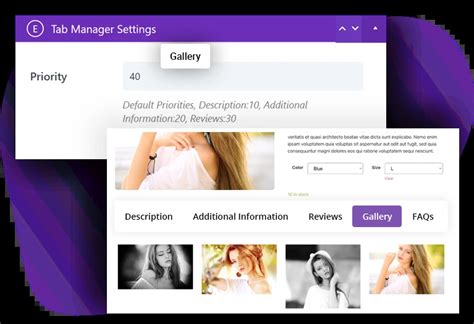 Woocommerce Tab Manager Divi Extended