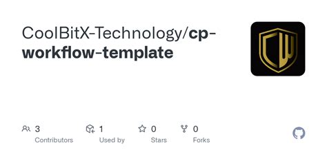 GitHub CoolBitX Technology Cp Workflow Template