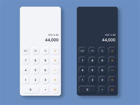 Soft UI Design Neumorphism Design Calculator Design On Behance