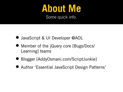 Scalable Javascript Design Patterns Speaker Deck Scalable Javascript Design Patterns Speaker Deck