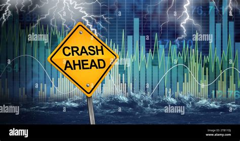 Stock Market Crash Warning As A Financial Risk And Investment Danger
