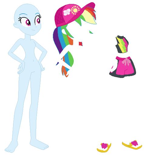 Eqg Rainbow Dash Base 19 By Selenaede On Deviantart