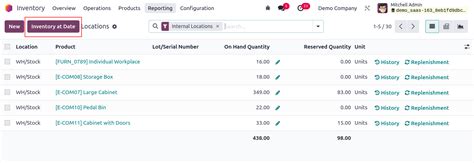 Reporting In Odoo 17 Inventory Odoo V17 Enterprise Edition Book