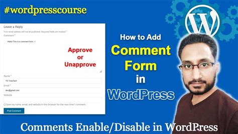 Enable Comment Section In Wordpress How To Approve Comments In Wordpress Wordpresscourse