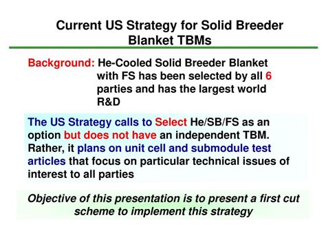 Iter Testing And Required Randds For Solid Breeder Tbms Ppt Download