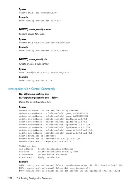 Ngfwrunning Snatrename Hp Tippingpoint Next Generation Firewall
